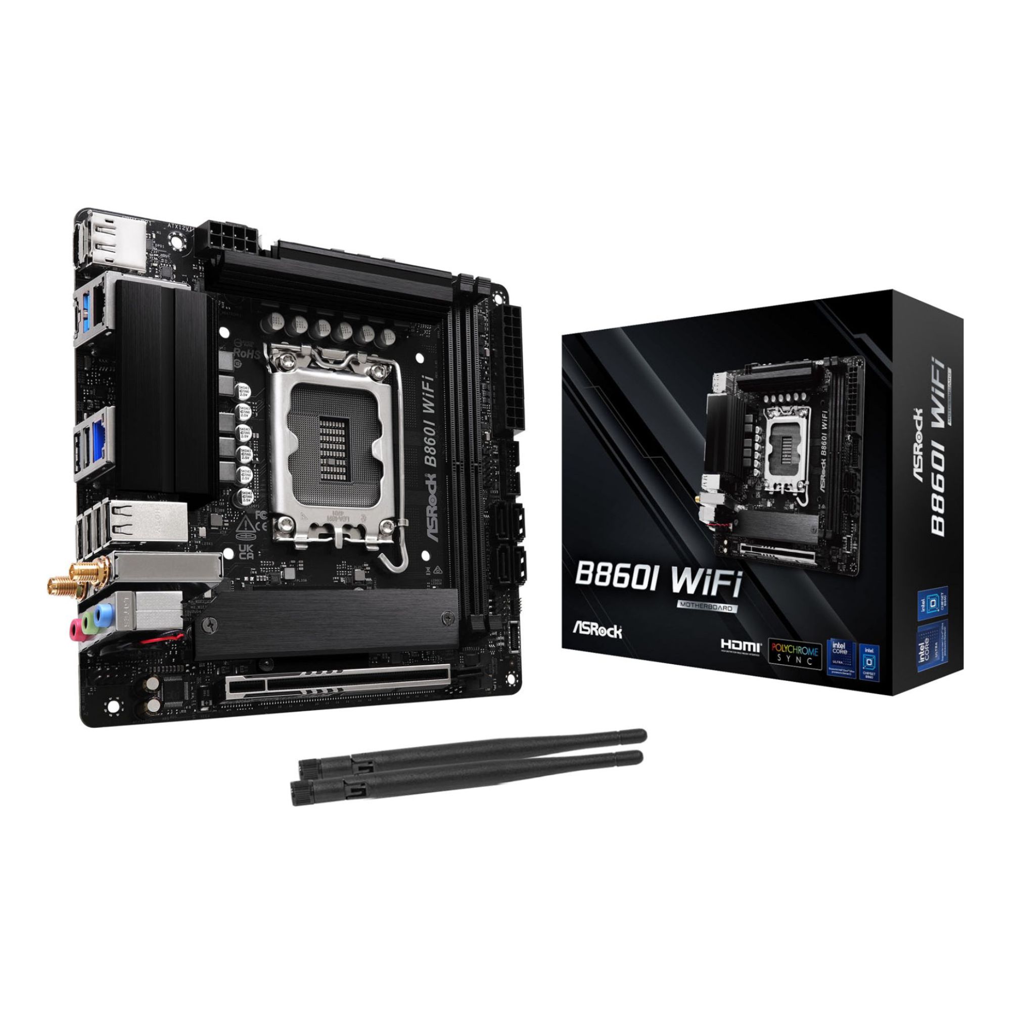 Asrock B860I WIFI Intel B860 DDR5 Mini-ITX Socket LGA 1851 Motherboard