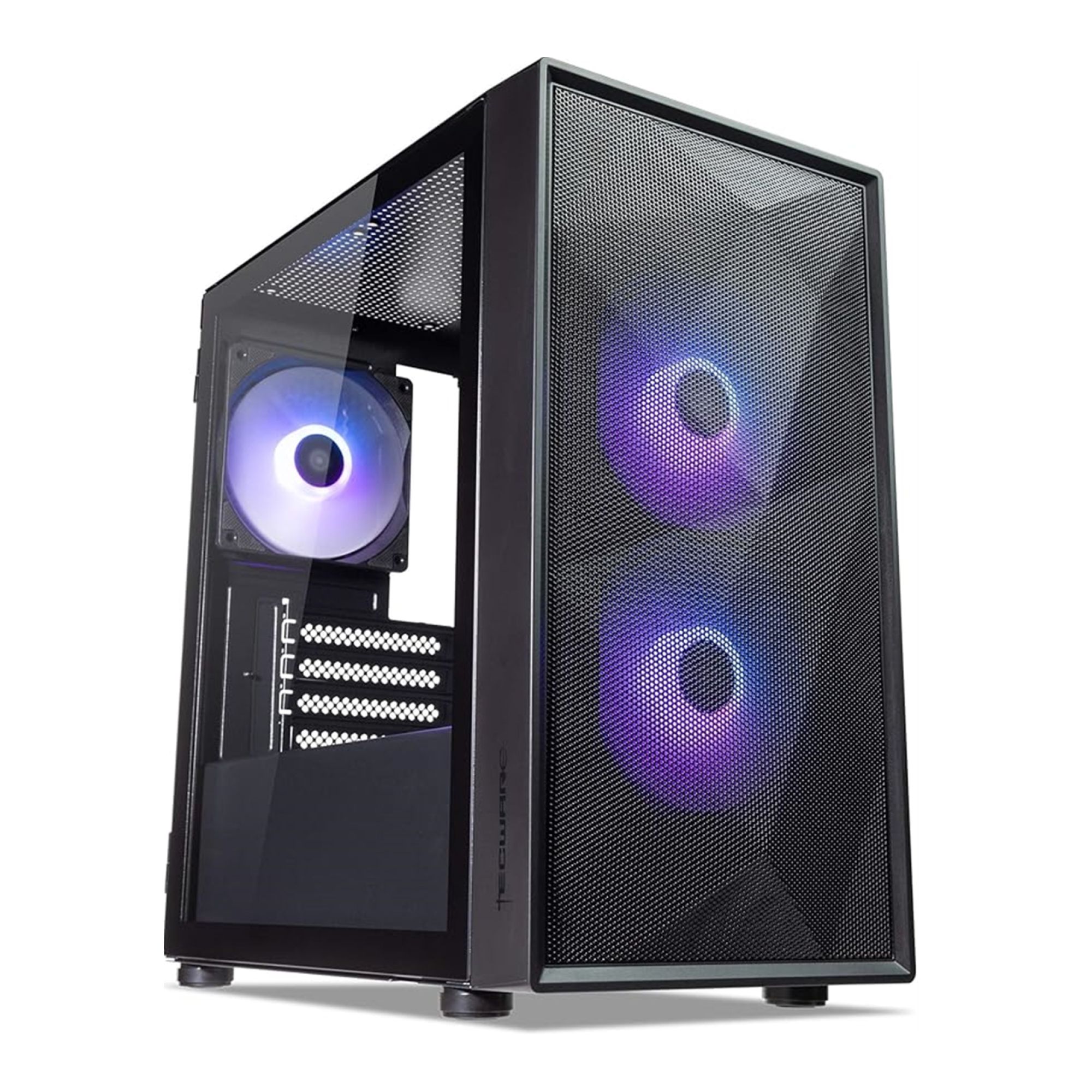 Tecware Forge M2 Mini Tower Micro-ATX ARGB Gaming PC Case - Black