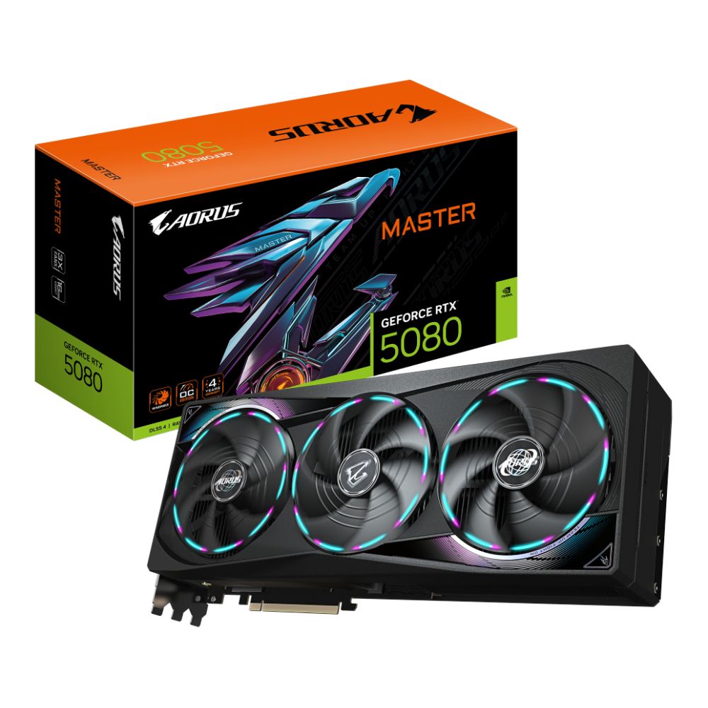 GIGABYTE AORUS GeForce RTX 5080 MASTER Graphics Card