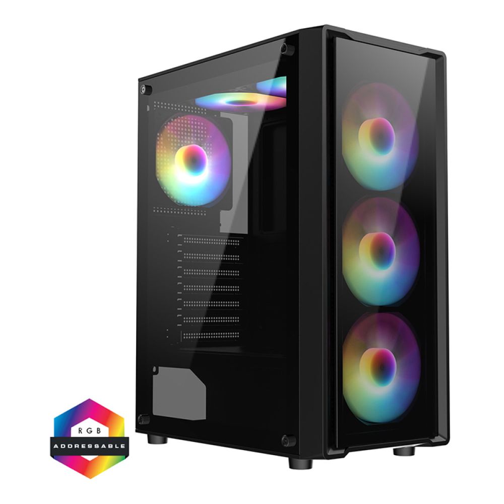 CIT-BLADE-B: CiT Blade ATX RGB Mid Tower Gaming PC Case