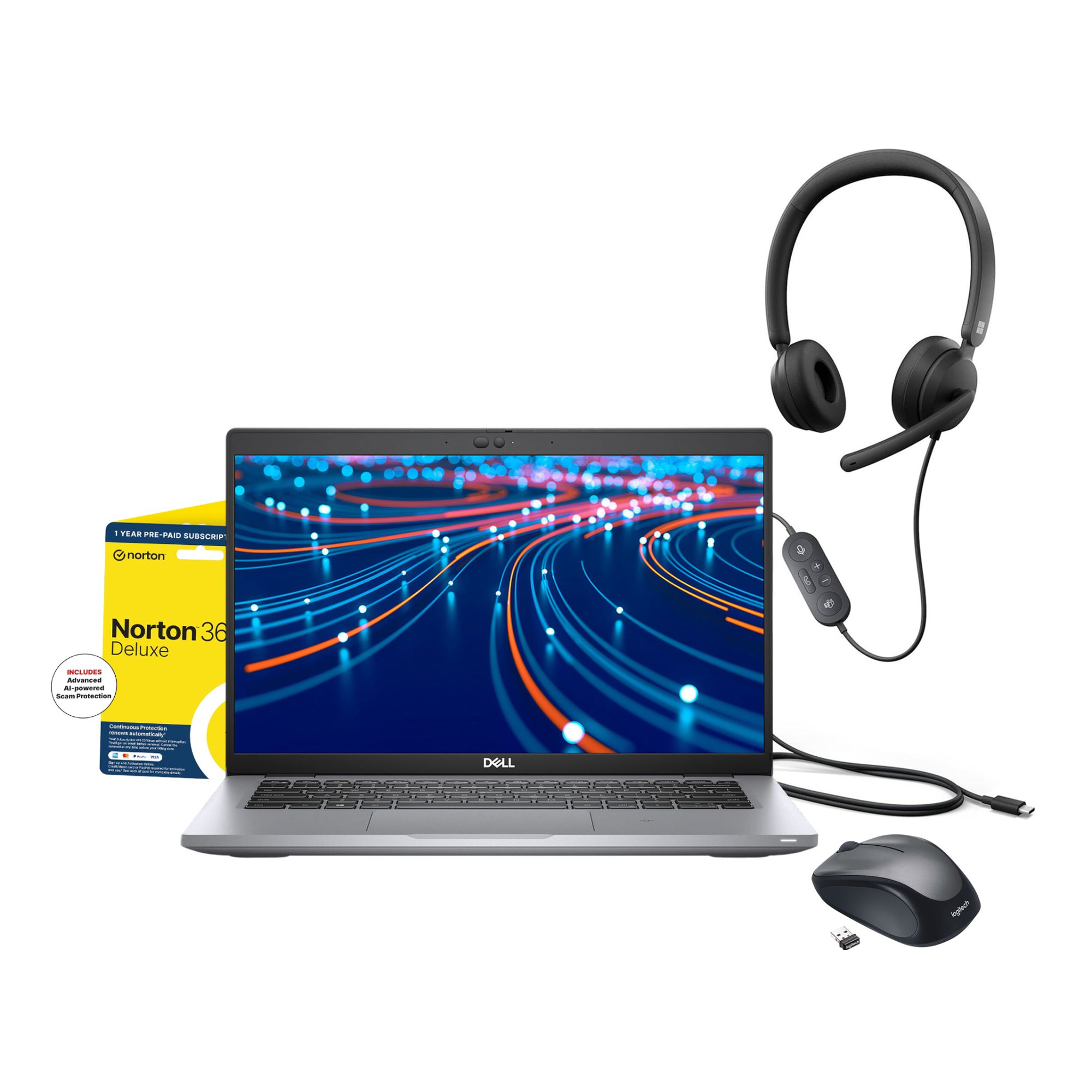 Refurbished DELL Latitude 5420 Laptop + Logitech M235 Wireless & USB-C ...