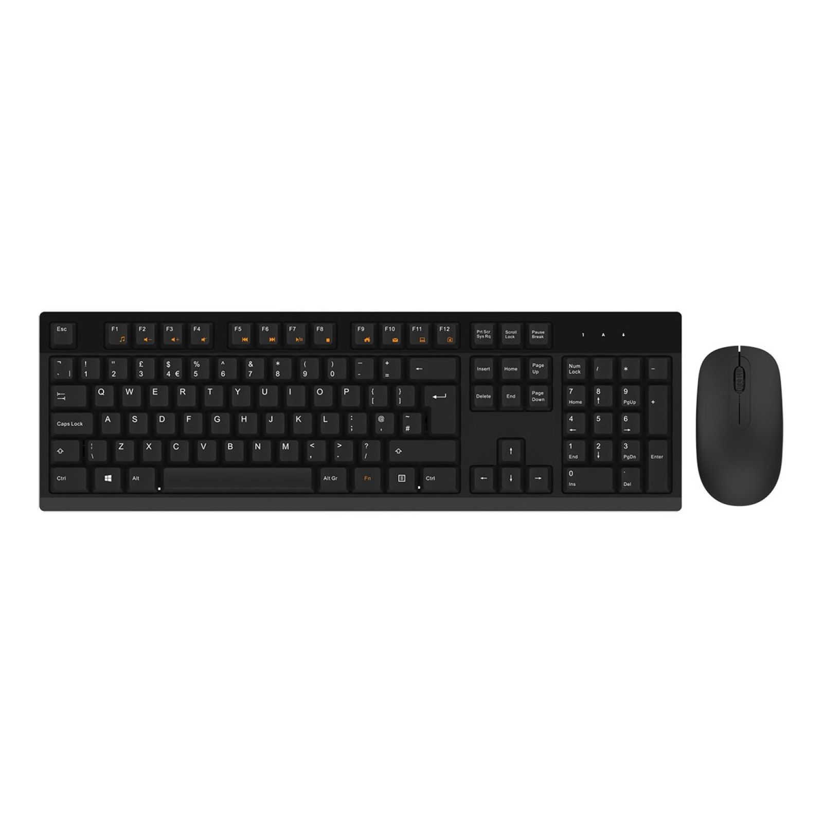 CiT EZ-Touch Wireless UK Keyboard and Mouse Combo Black Set
