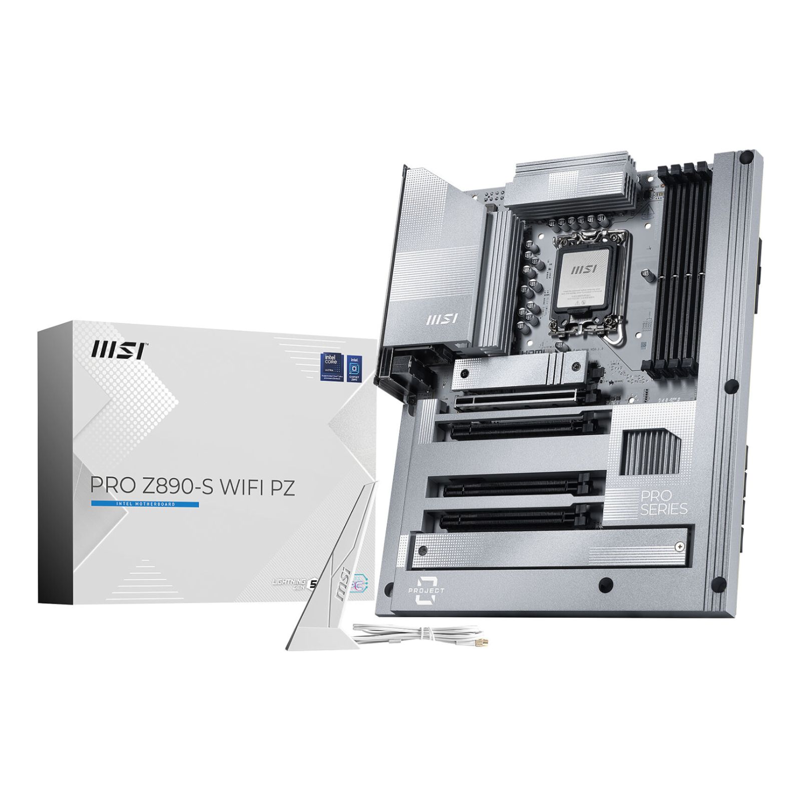 MSI PRO Z890-S WIFI PZ Intel Z890 ATX White Motherboard