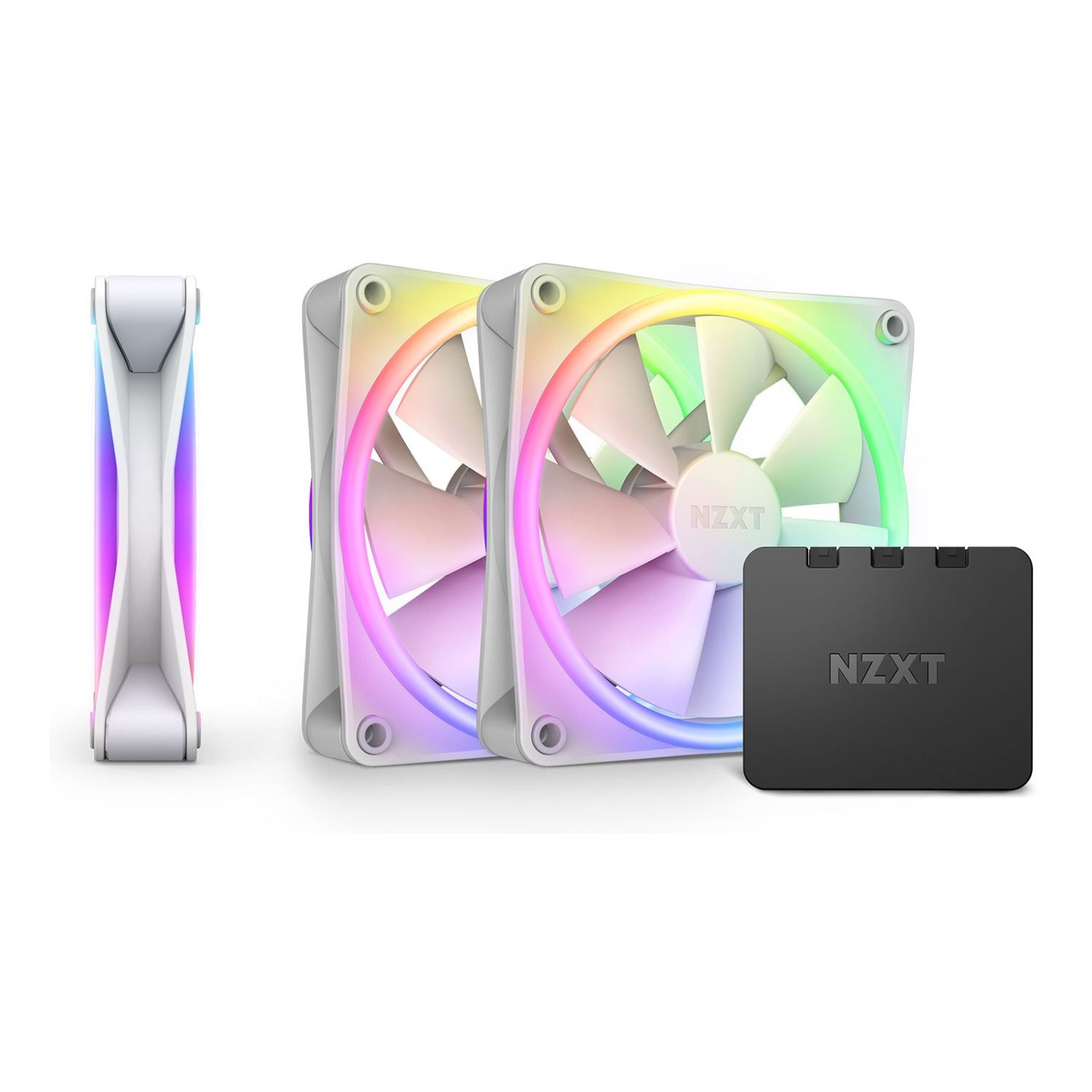 NZXT F120 RGB Duo 120mm PWM Fan 3 Pack White
